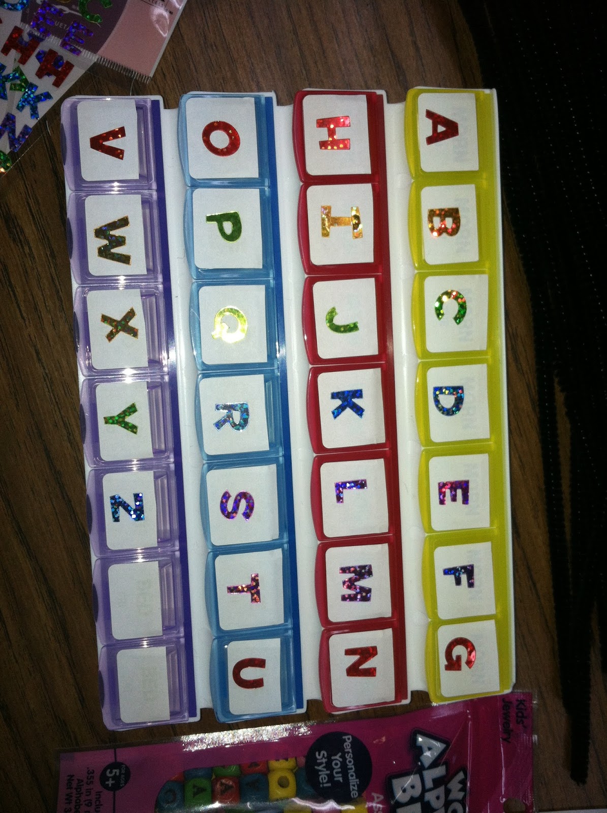 Peach Teach 3: Weekly Pill Organizer to ABC organizer